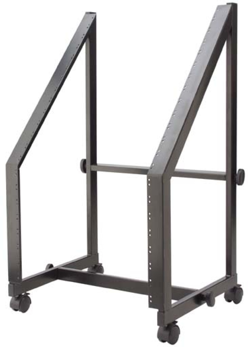 Stagg 19 Zoll Rackwagen Stahl 13 + 7 HE Studio-Rack offen Case mit ...