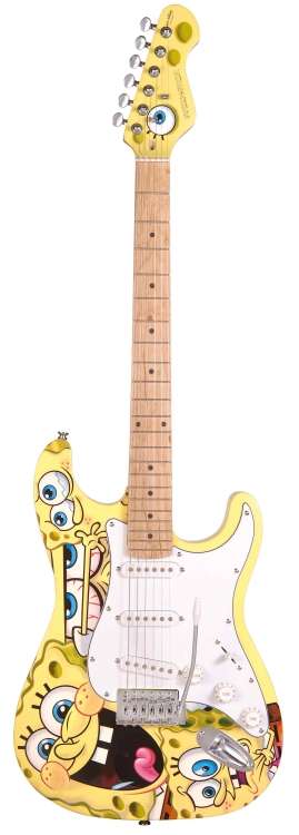 SPONGEBOB 4/4 E-Gitarre mit Verstärker und Zubehör | kaufen günstig ...